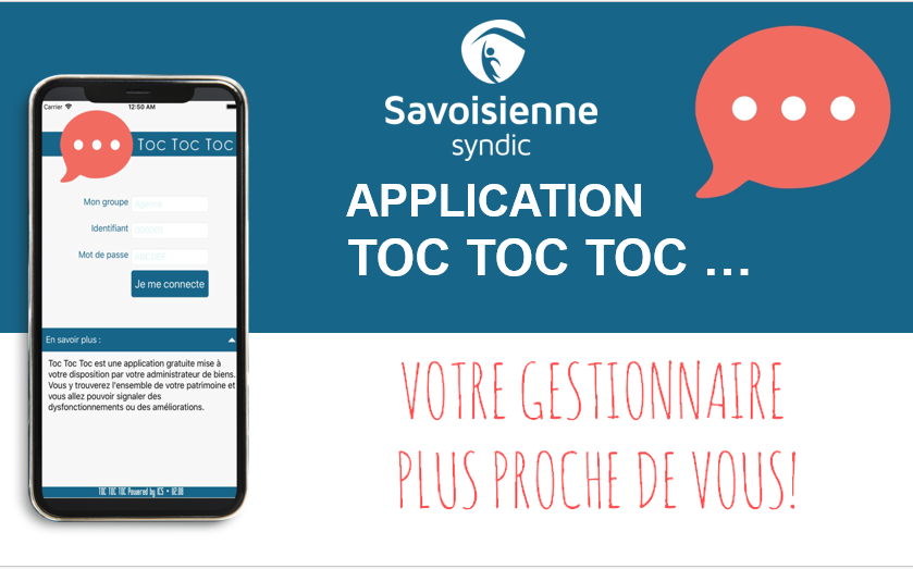 L'application TOC TOC TOC : votre gestionnaire plus proche de vous ...